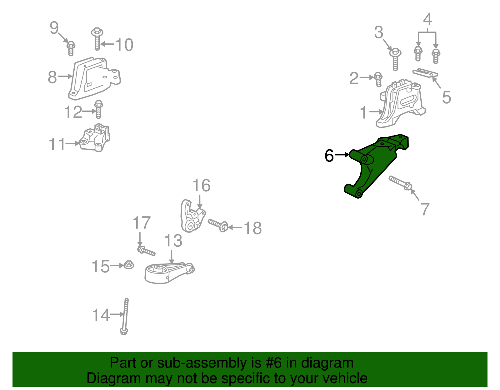 2018-2024 GM Mount Bracket 85511549 | Capital Chevy Parts