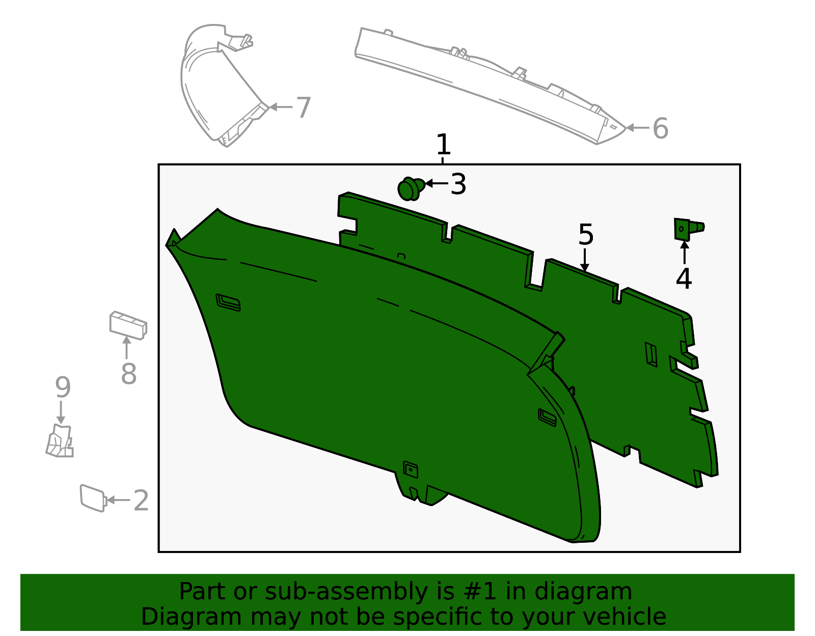 2020-2025 Cadillac XT6 Lower Gate Trim 84797674 | Capital Chevy Parts