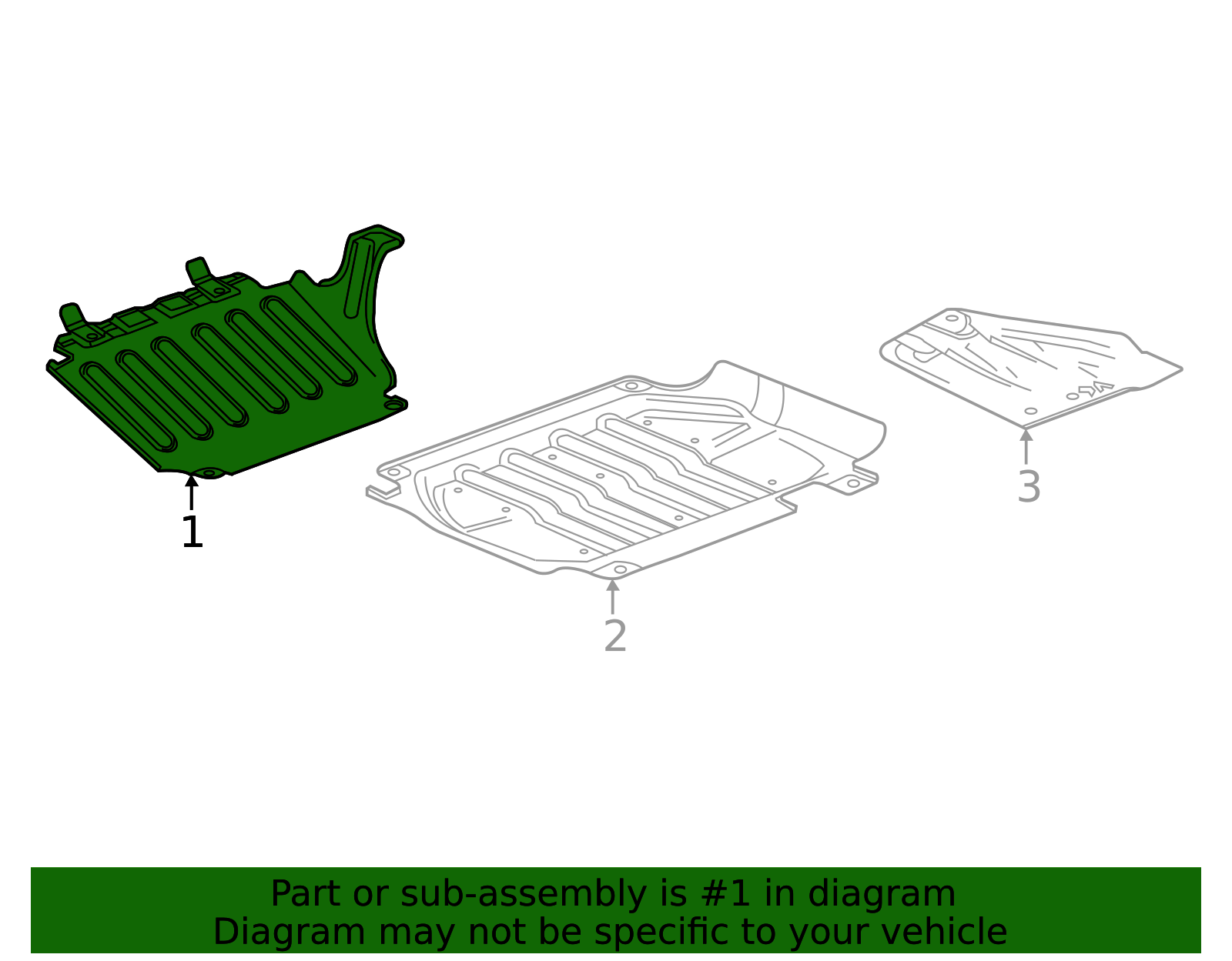 2021-2025 GM Underbody Splash Shield 84955078 GM | GMPartsDirect.com