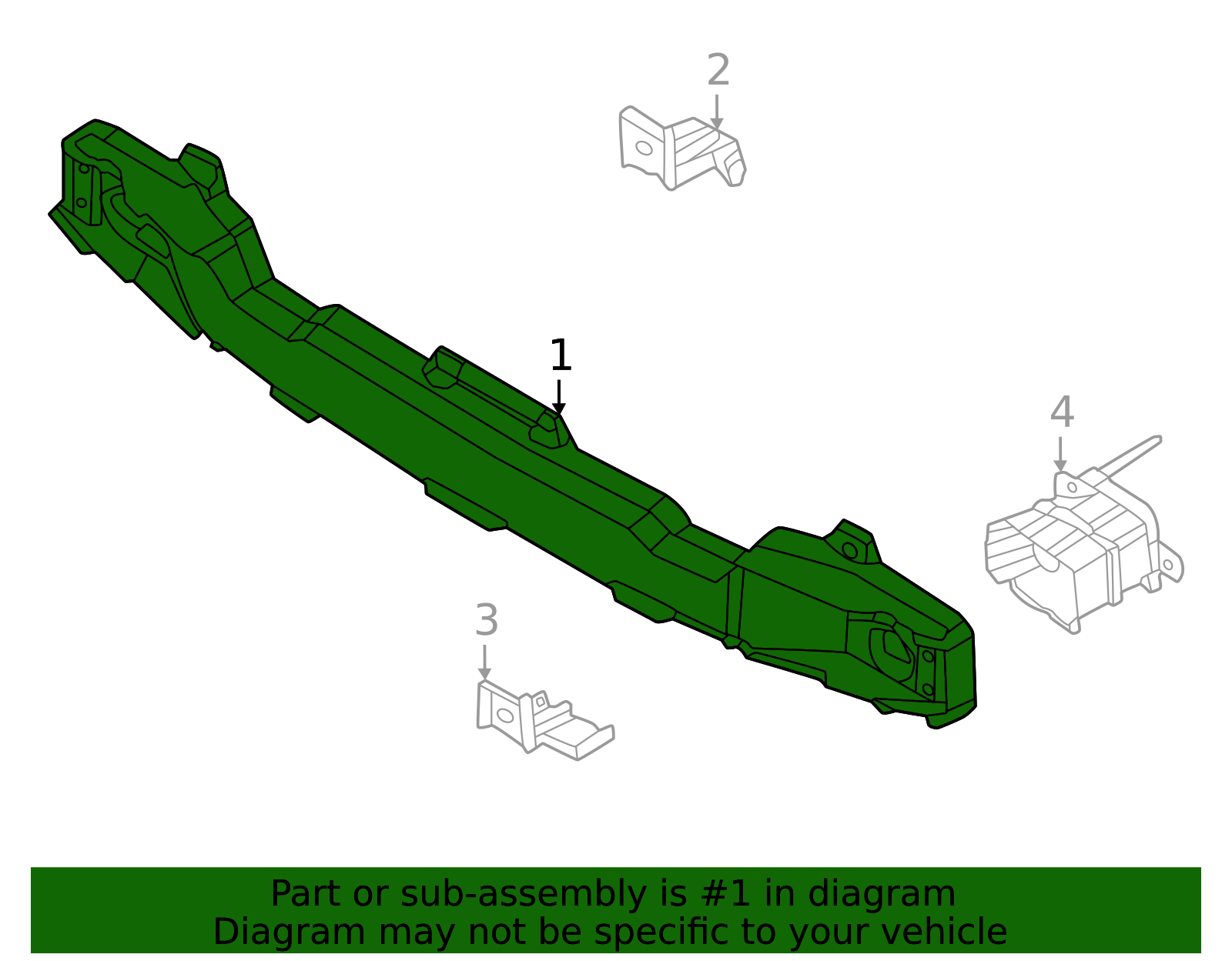 Hyundai - 86631-N9100 - Impact Bar - 2022-2024 Hyundai Tucson | OEM ...