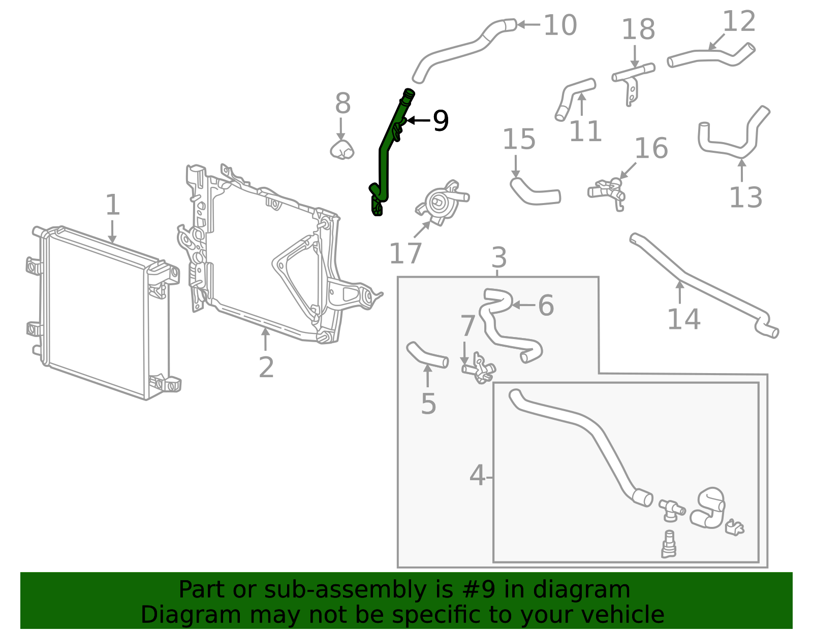 2022-2025 Toyota By-Pass Hose 16268-F4020 | Bam Wholesale Parts