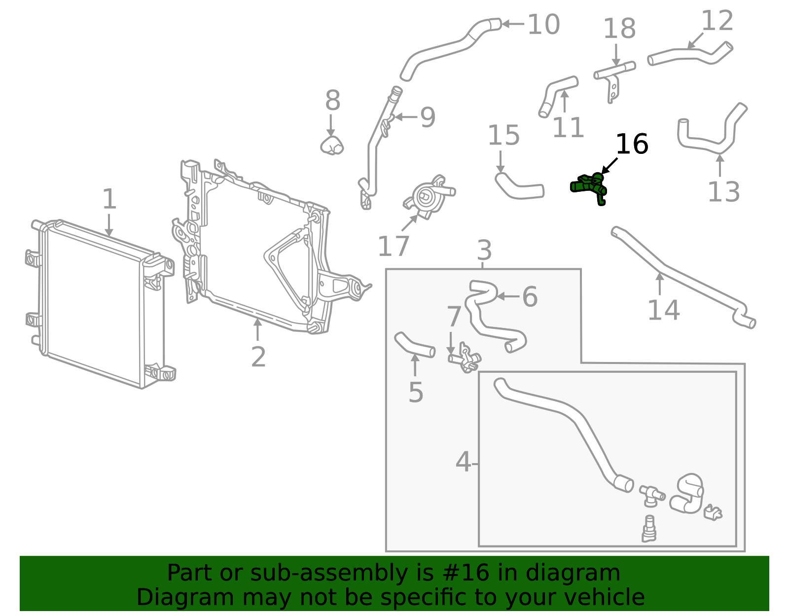 16035-F4010 - High-Quality By-Pass Hose Connector for 2022-2025 Toyota ...