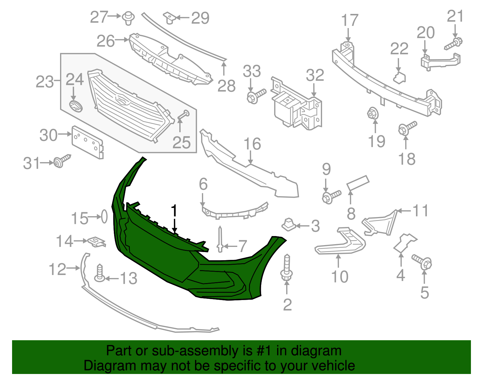 2017-2018 Hyundai Elantra Bumper Cover 86510-F2000 | OEM Parts Online