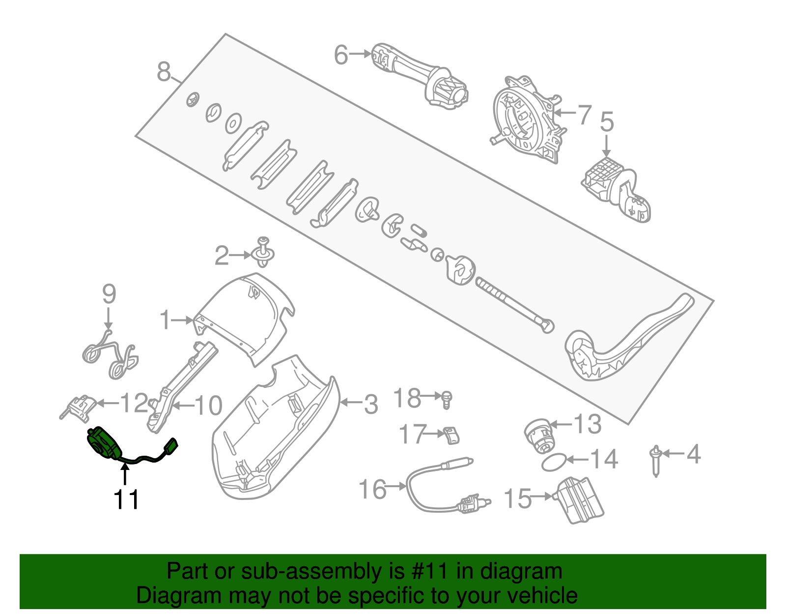 32306793632 - 1996-2010 BMW Steering Angle Sensor (32-30-6-793-632 ...