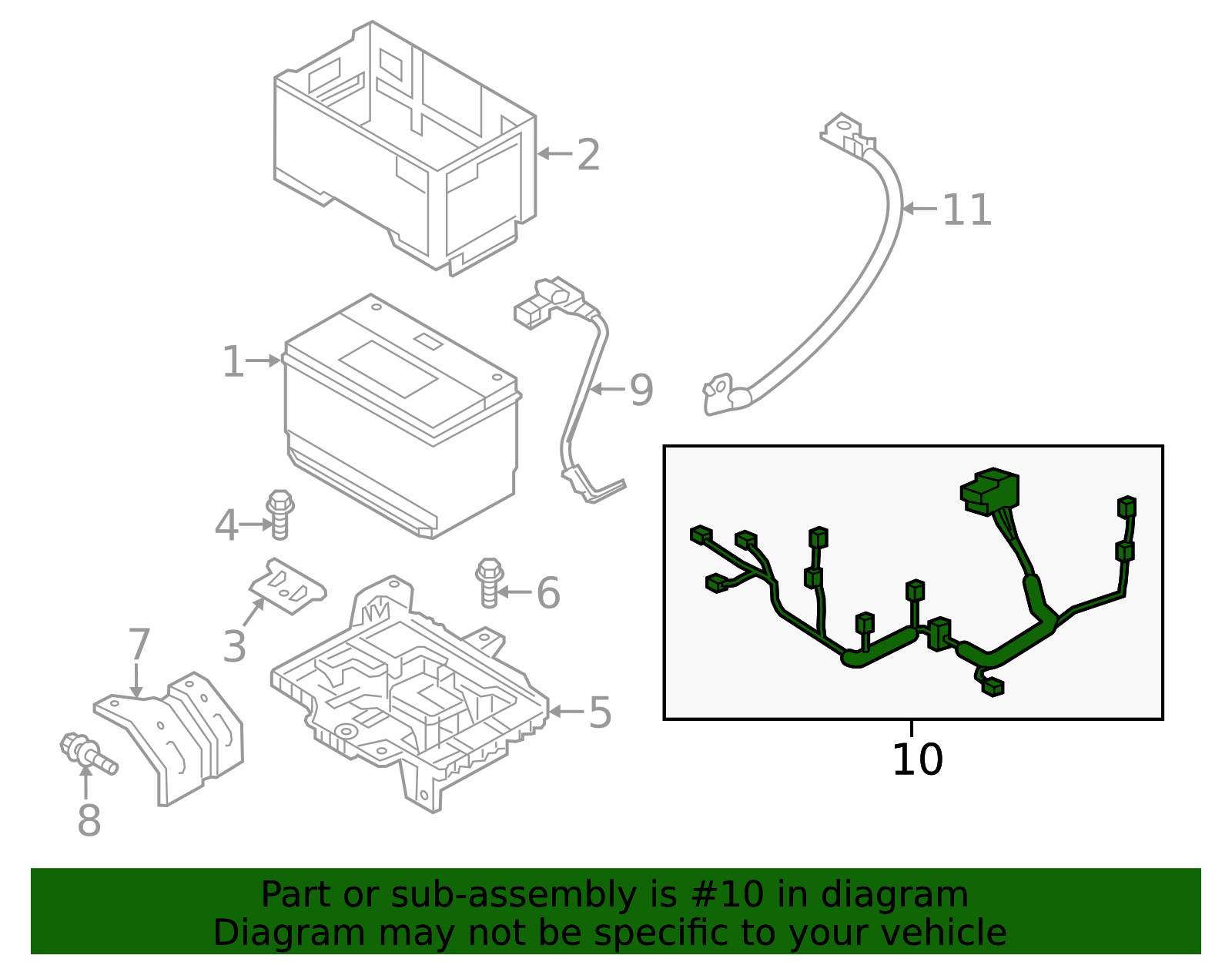 Battery Cable 91850-4Z004 - Reliable Power Connections | AutoNation Parts