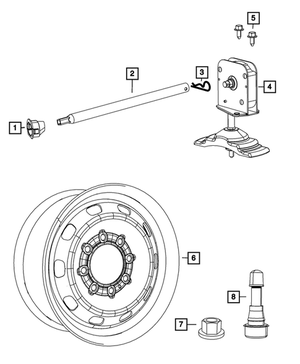 68196446aa - Mopar Winch Actuator Tube Performance Auto Parts