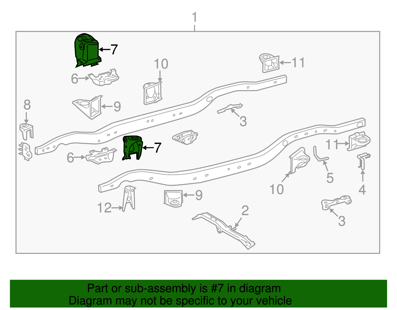 2008-2021 Toyota Land Cruiser Support 51501-60040 | Toyota Parts Center