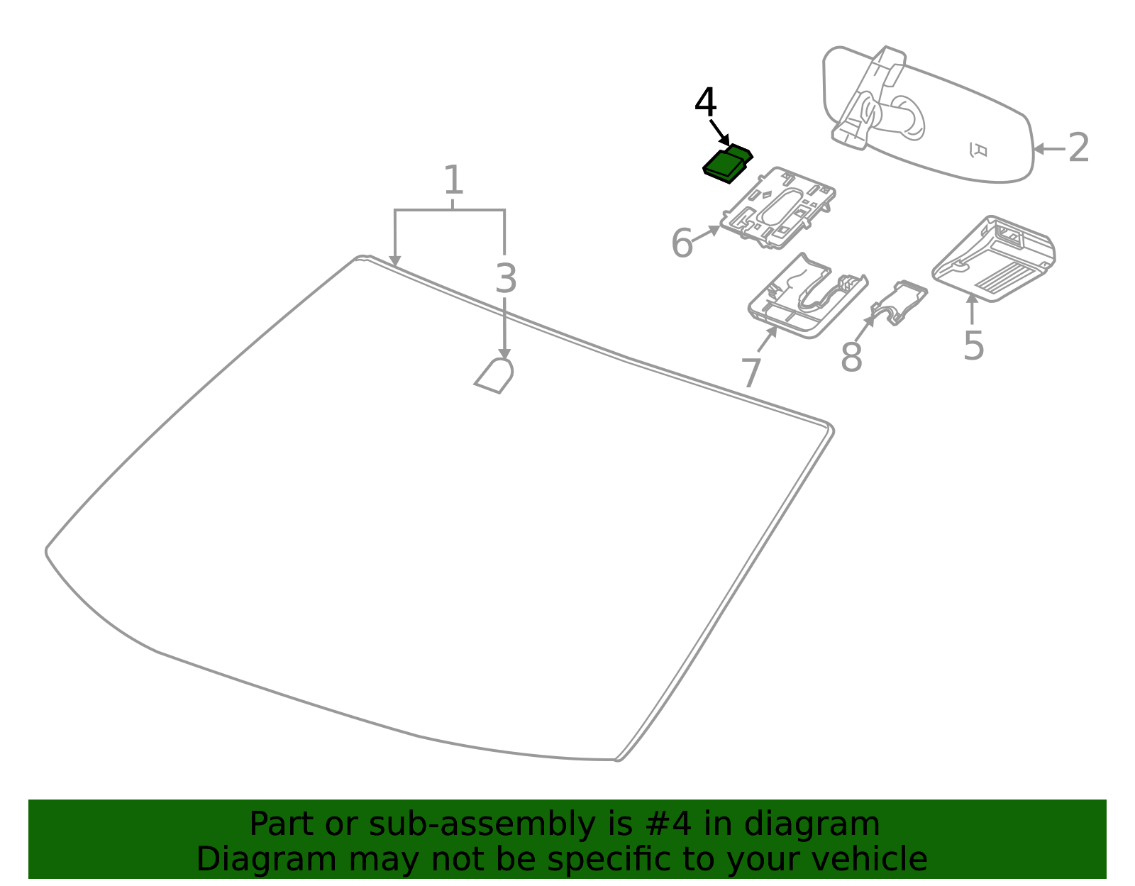 2010-2022 GM Humidity and Windshield Temperature Sensor 13231068 ...