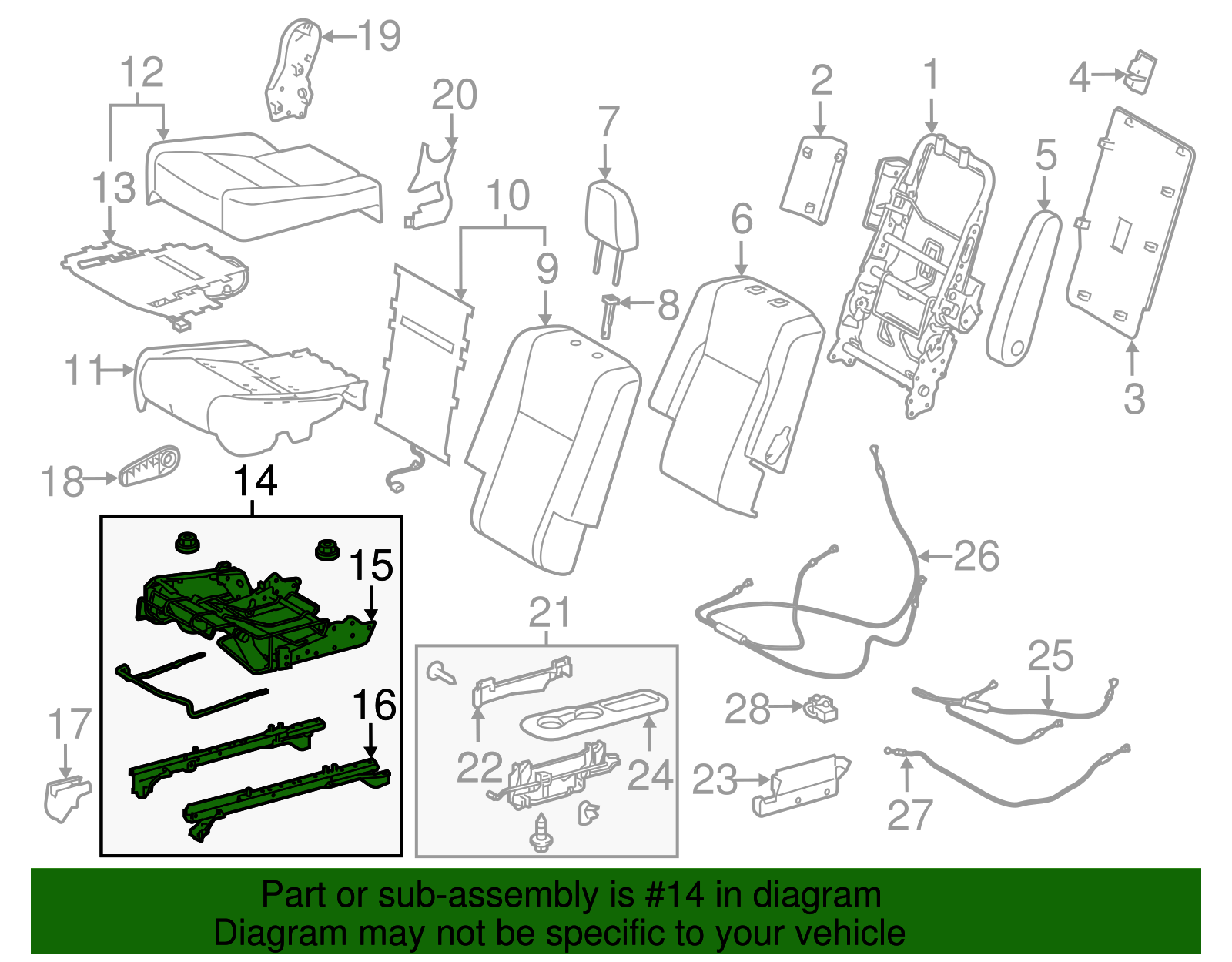 2017-2019 Toyota Highlander Frame Assembly 79102-0E080 | Toyota Parts ...