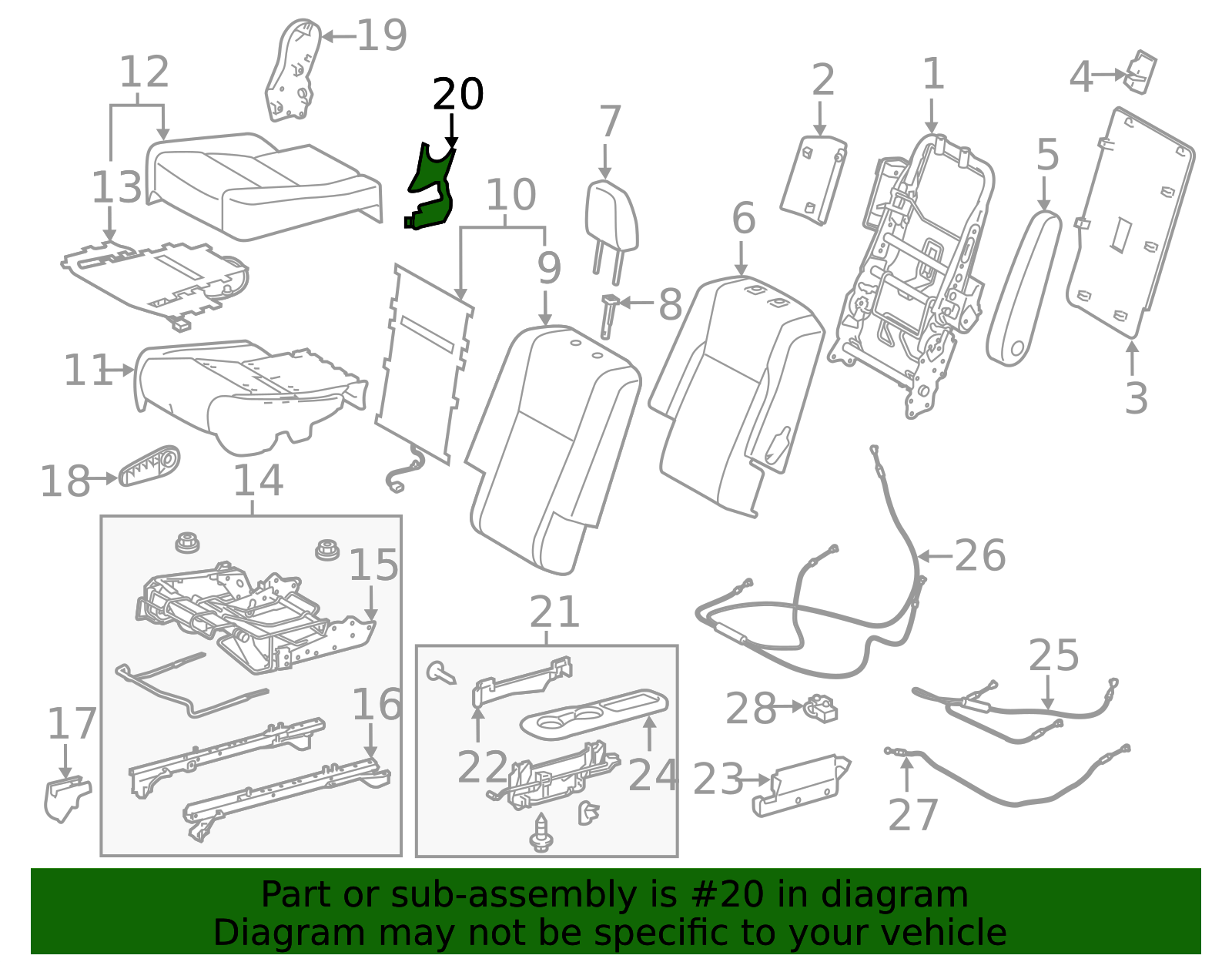 71629-0E020-C0 - Hinge Cover 2014-2019 Toyota Highlander | Bam ...