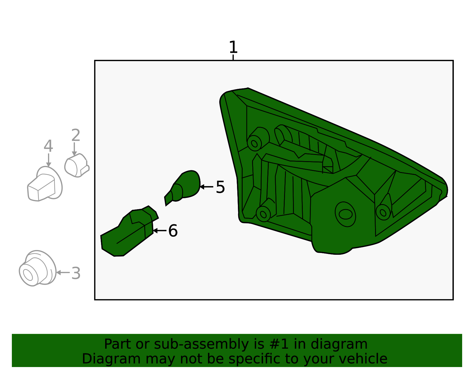 26550-3KA2B - Backup Lamp Assembly 2013-2016 Nissan Pathfinder ...