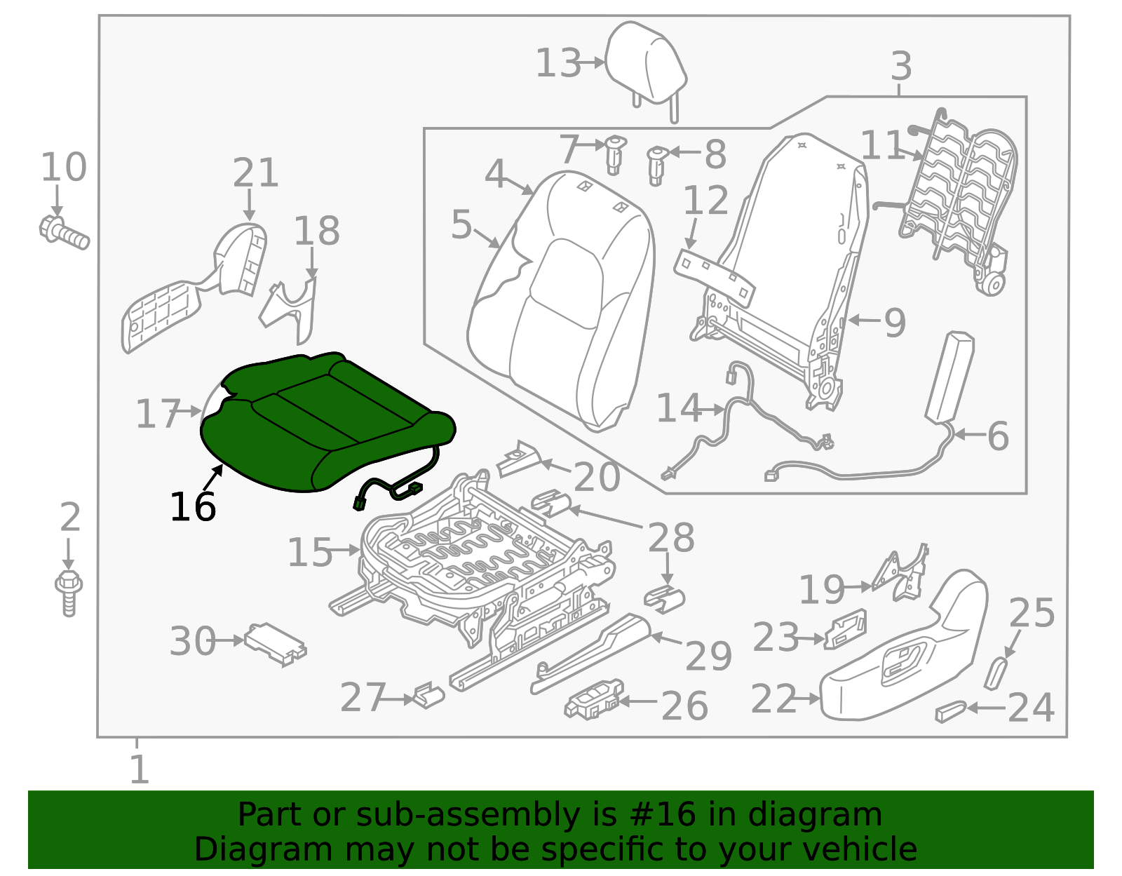 KN3S-88-161-2A - Cushion Cover - 2019 2020 Mazda CX-5 | Mazda Parts Factor