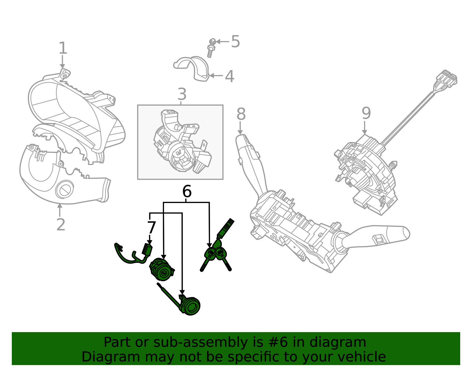 81900-M7E00 - Ignition Lock Cylinder 2019-2023 Kia | Kia.Parts Store
