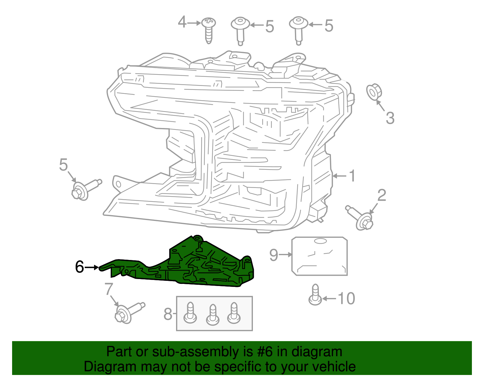 2018-2020 Ford F-150 Headlight Bracket JL3Z-17C973-B | OEM Parts Online