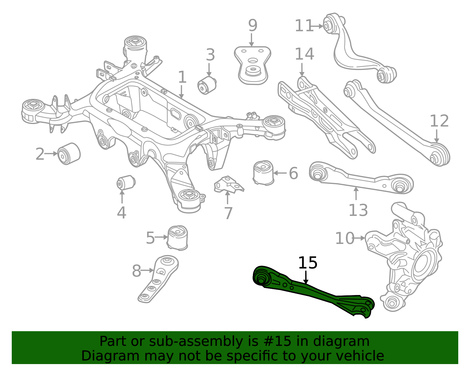 33328852669 - 2023-2025 BMW Trailing Arm (33-32-8-852-669) | BMW of ...