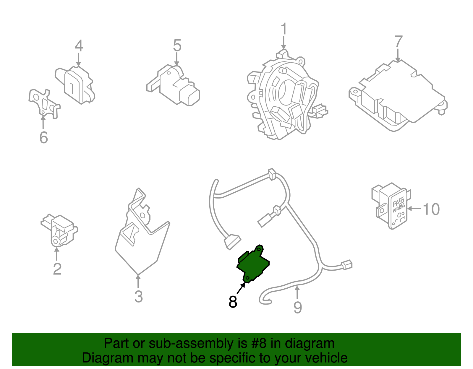 2017-2019 Nissan Sentra Occupant Module 98856-3RN0A | Nissan Parts Plus