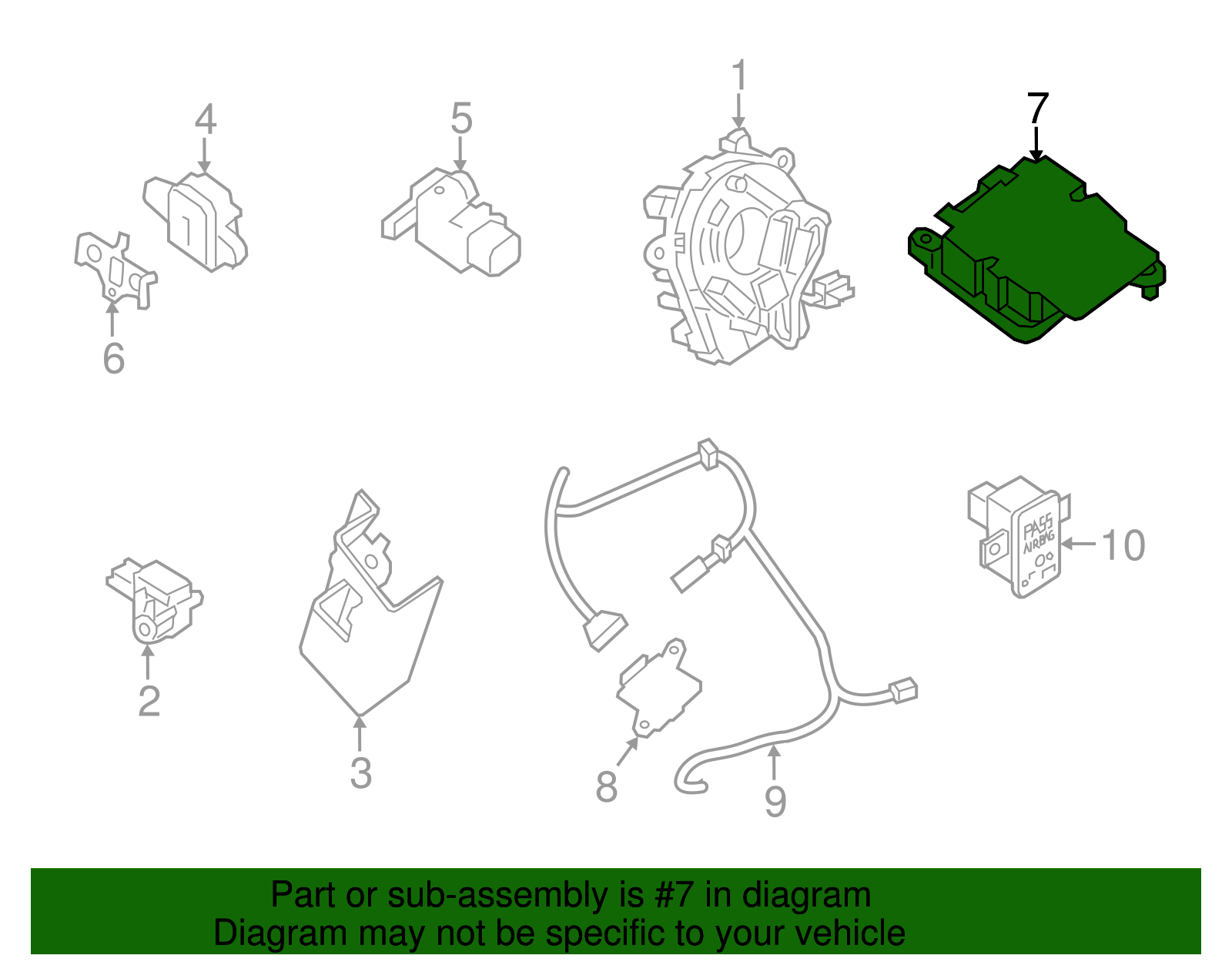 2015-2016 Nissan Sentra Sdm Module 98820-4AT9A | Bill Kay Nissan Parts