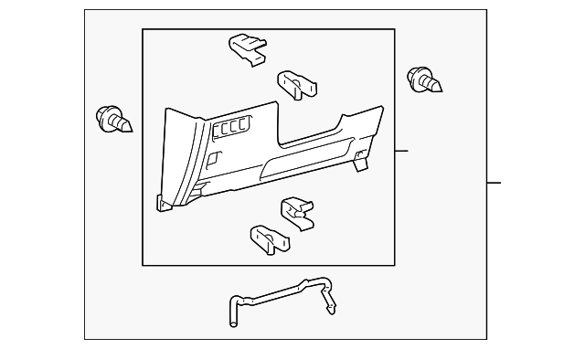 Genuine Toyota Lower Trim Panel part# 55045-60050-B0 for 2010-2013 ...