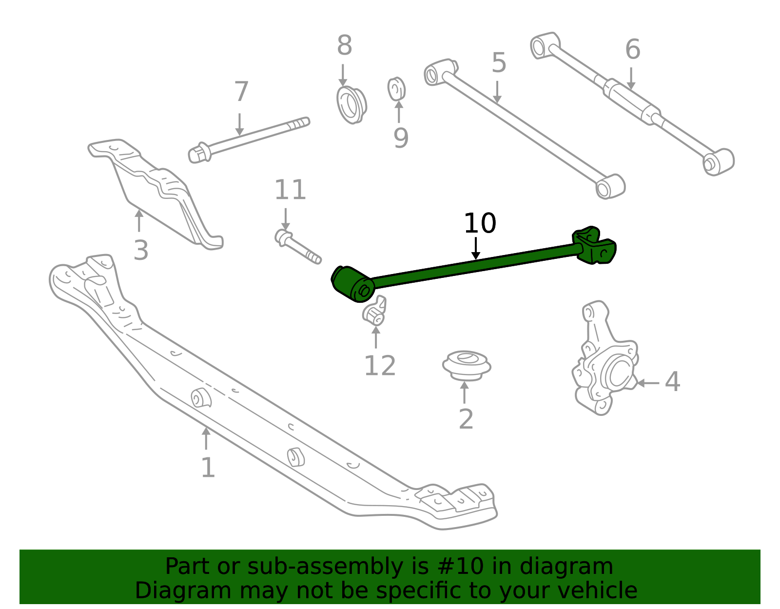 1996-2002 Toyota Corolla Trailing Arm 48780-02020 | OEM Parts Online