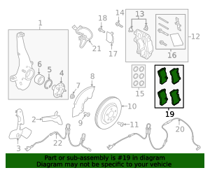 Genuine OEM Disc Brake Pad Set Part# LR180976 Fits 2022-2025 Land Rover ...