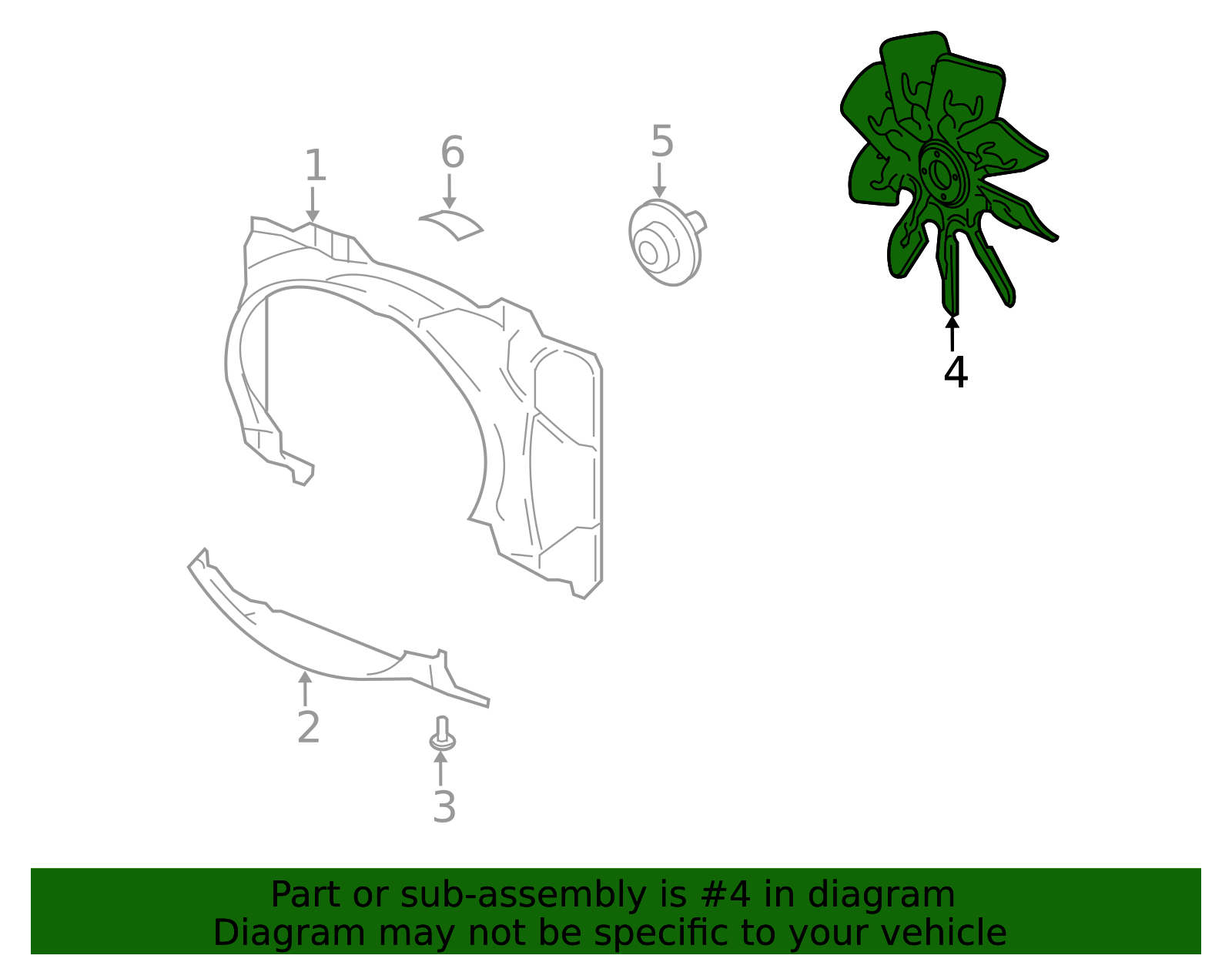 1998-2006 Ford Fan Blade F85Z-8600-AA | Awesome Parts Ford