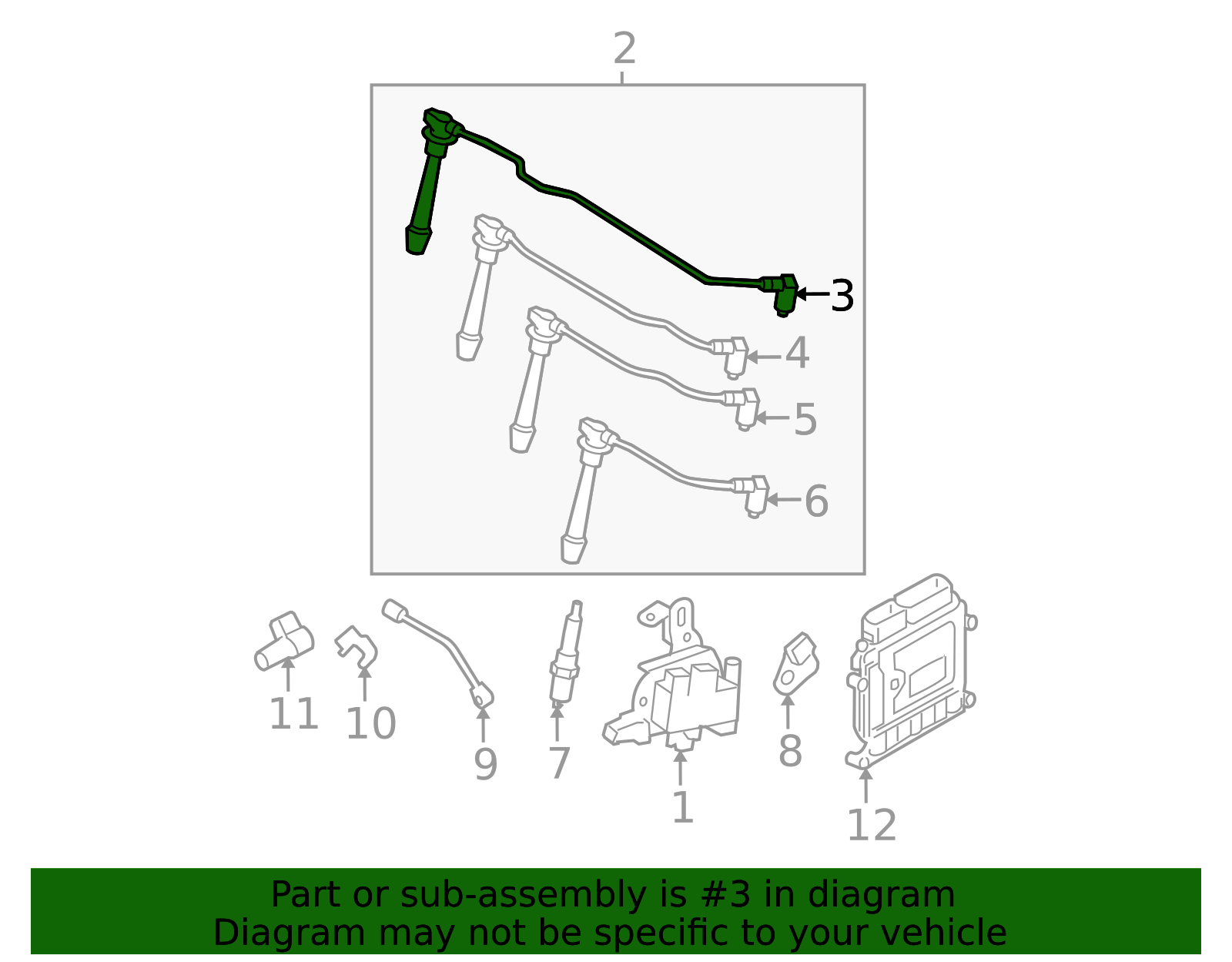 1996-2012 Hyundai Plug Wire 27420-23700 | MotorMotor