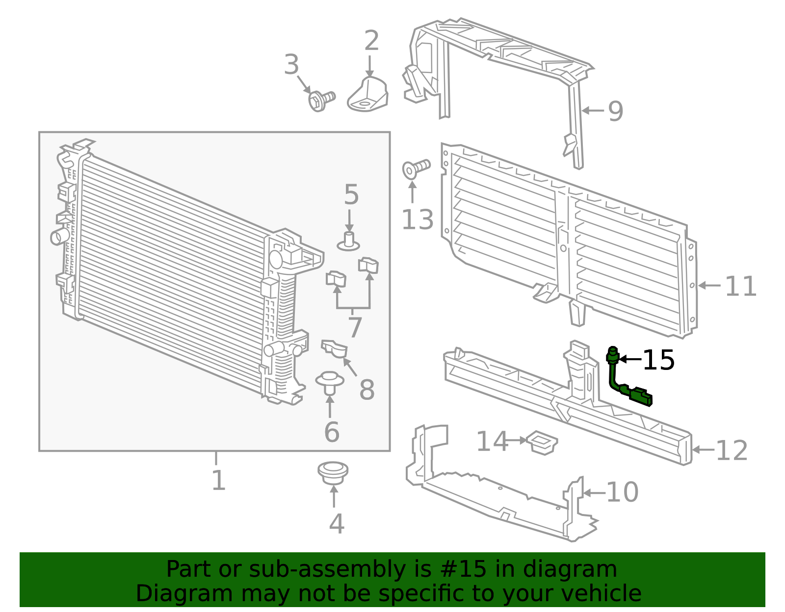 2018-2024 GM Radiator Shutter Wiring Harness 84764439 | Capital Chevy Parts