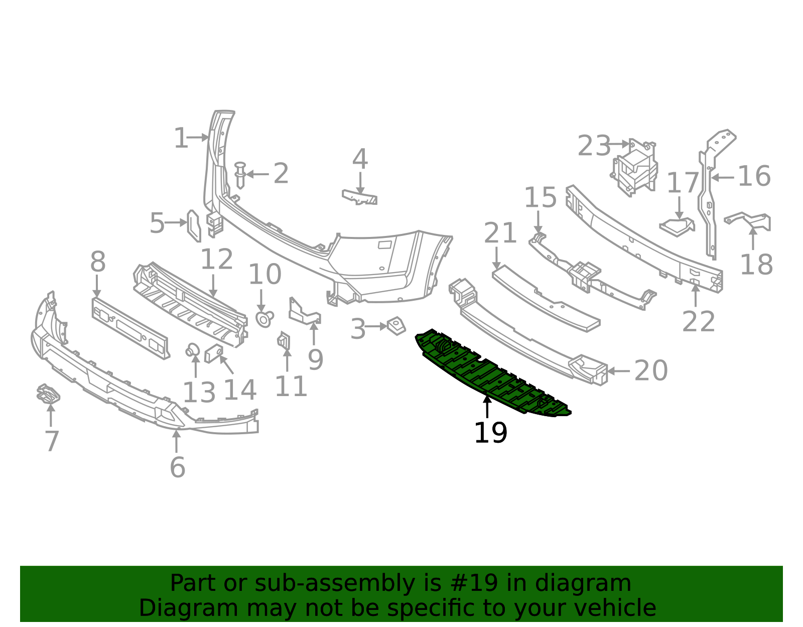 62663-6TA0B - Bumper Cover Bracket 2022-2025 Nissan Pathfinder ...