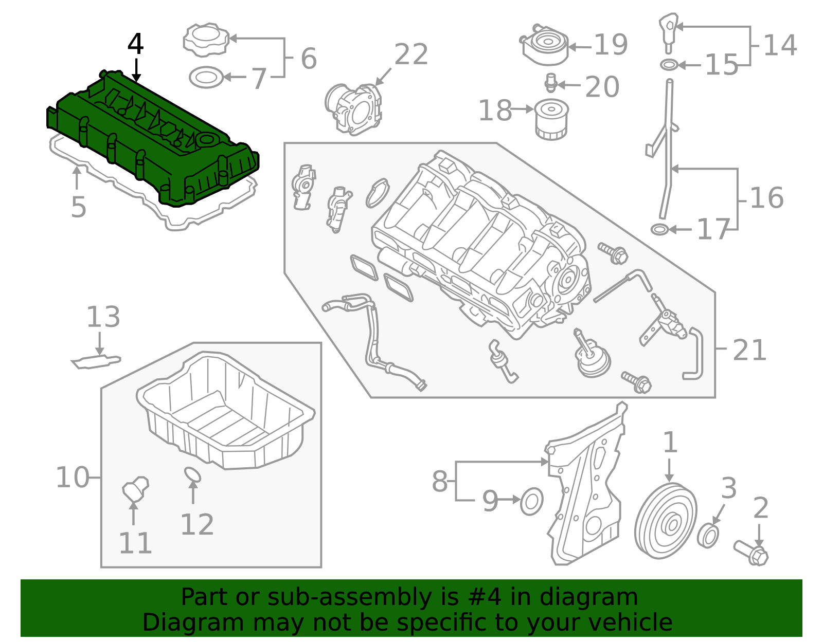 2009-2012 Hyundai Valve Cover 22400-2G600 | MotorMotor