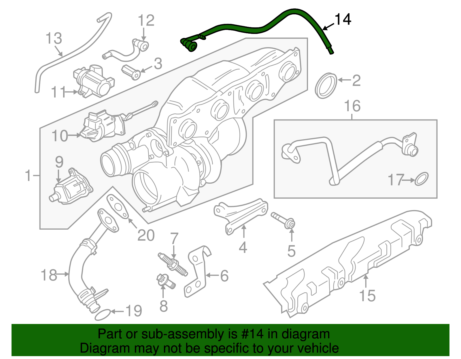 11657607726 - 2012-2017 BMW Vacuum Tube (11-65-7-607-726) | BMW of ...