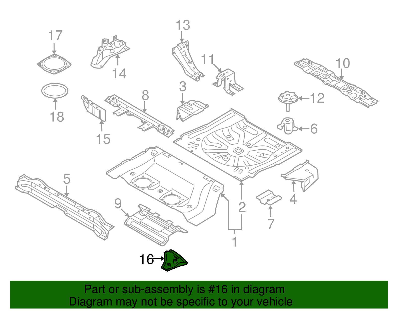 74586-1AA0A - Floor Cover 2009-2014 Nissan Murano | Boro Nissan Parts