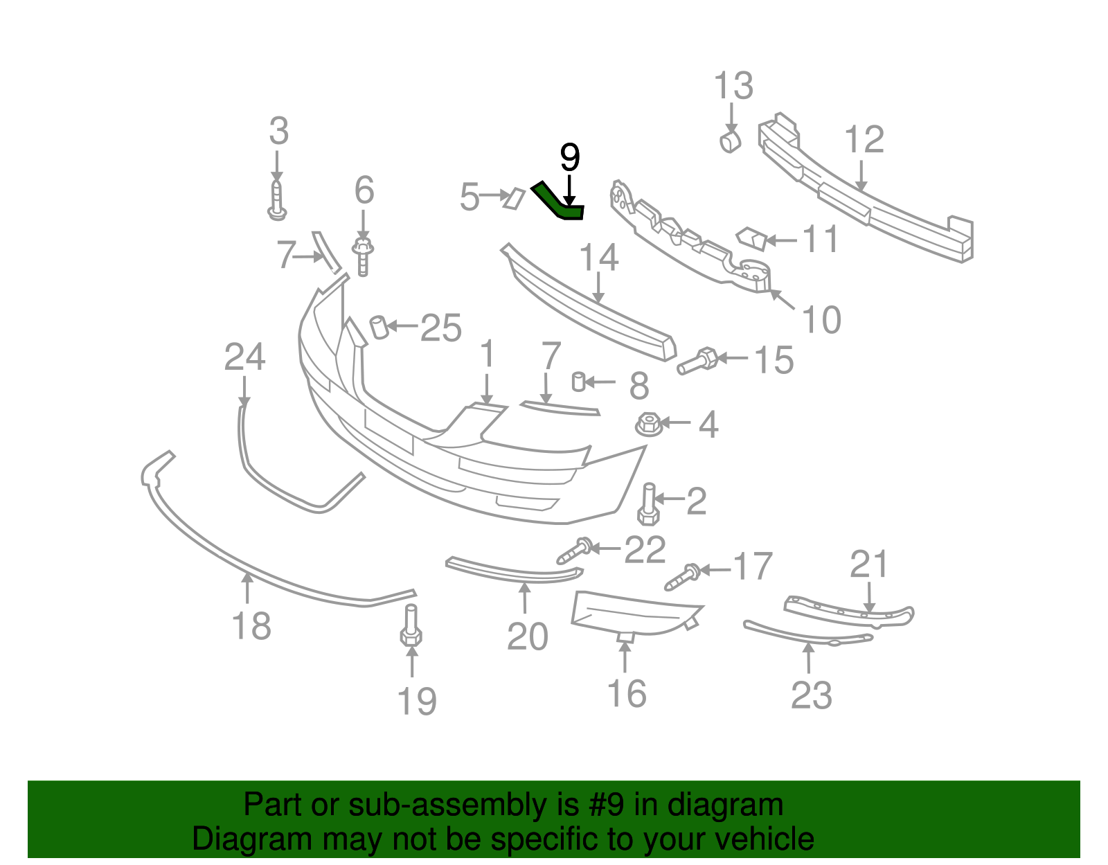 Hyundai - 86551-3K500 - Side Bracket - 2009-2010 Hyundai Sonata | OEM ...