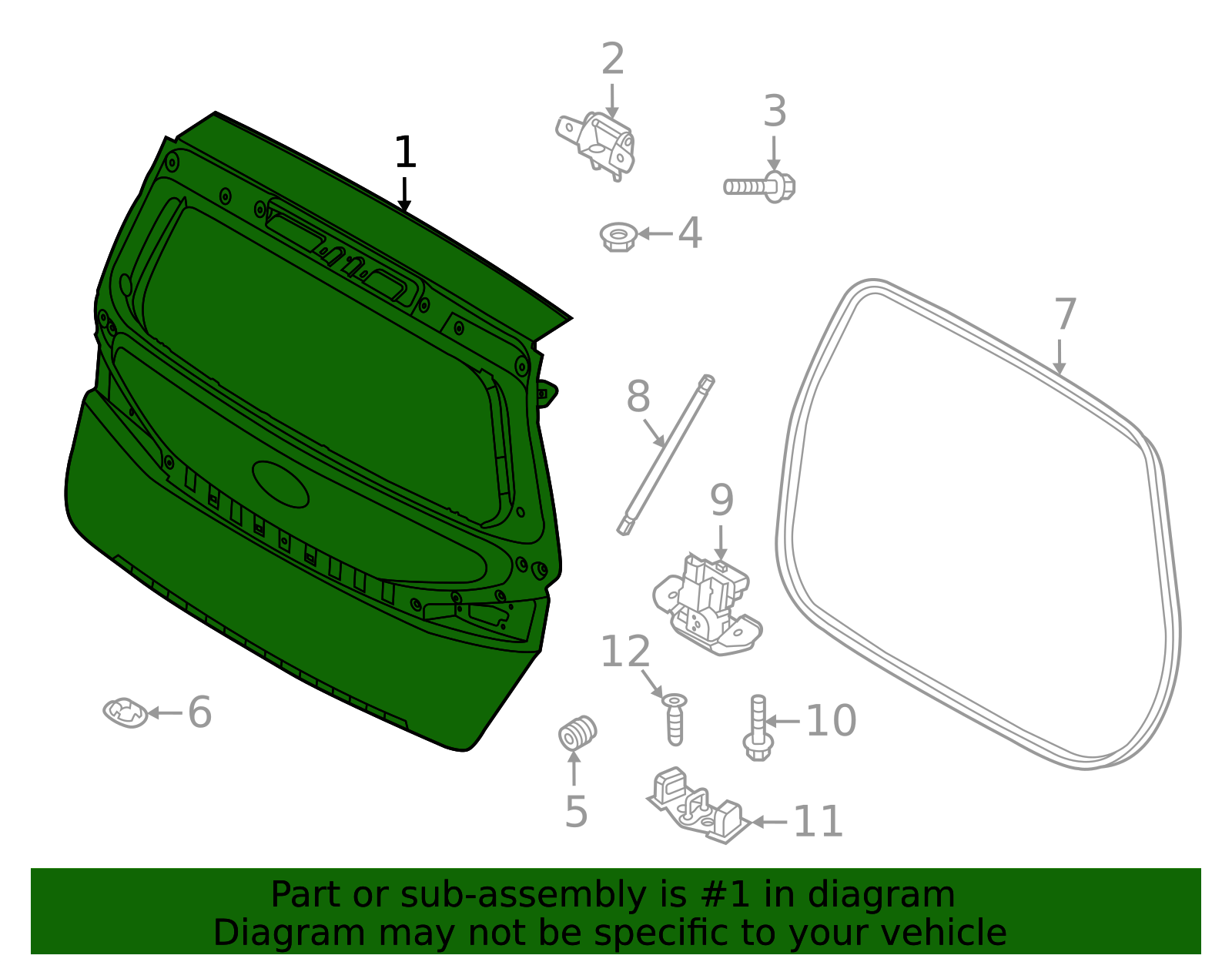 2020-2022 Kia Soul Lift Gate 72800-K0001 | Kia Parts Fast