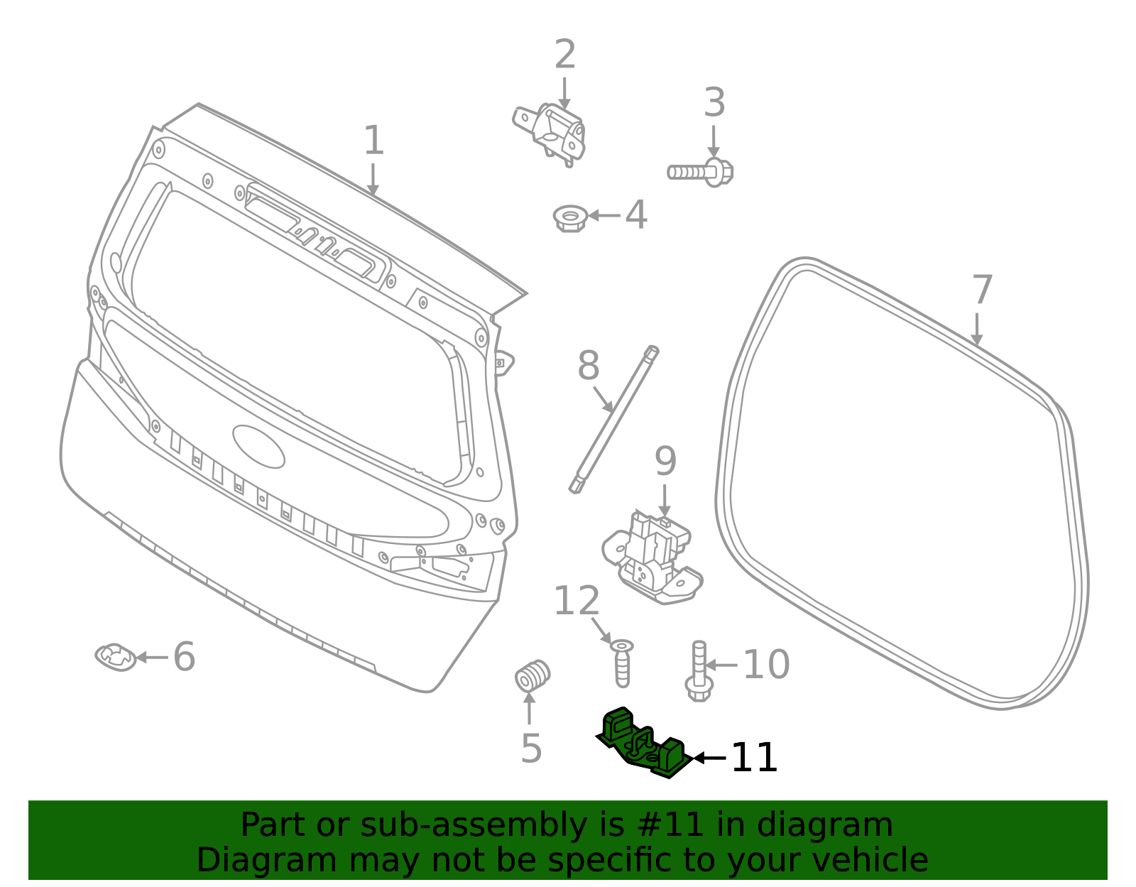 81210-J9000 - Lift-Gate Lock Striker Plate 2020-2025 Kia Soul | Kia ...