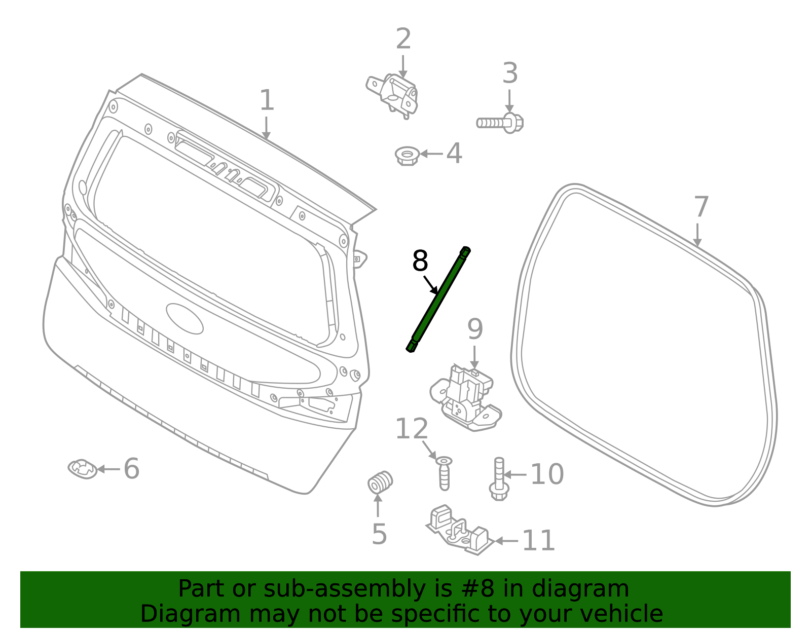 81831-K0000 - Lift Cylinder 2020-2025 Kia Soul | Kia.Parts Store