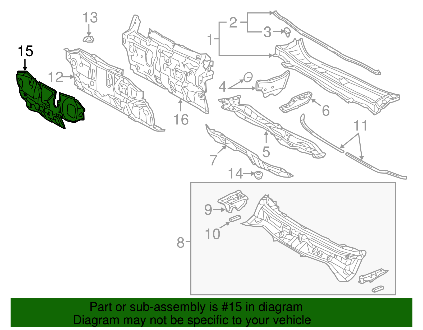 55223-33191 - High-Quality Engine Compartment Insulation for 2016-2018 ...