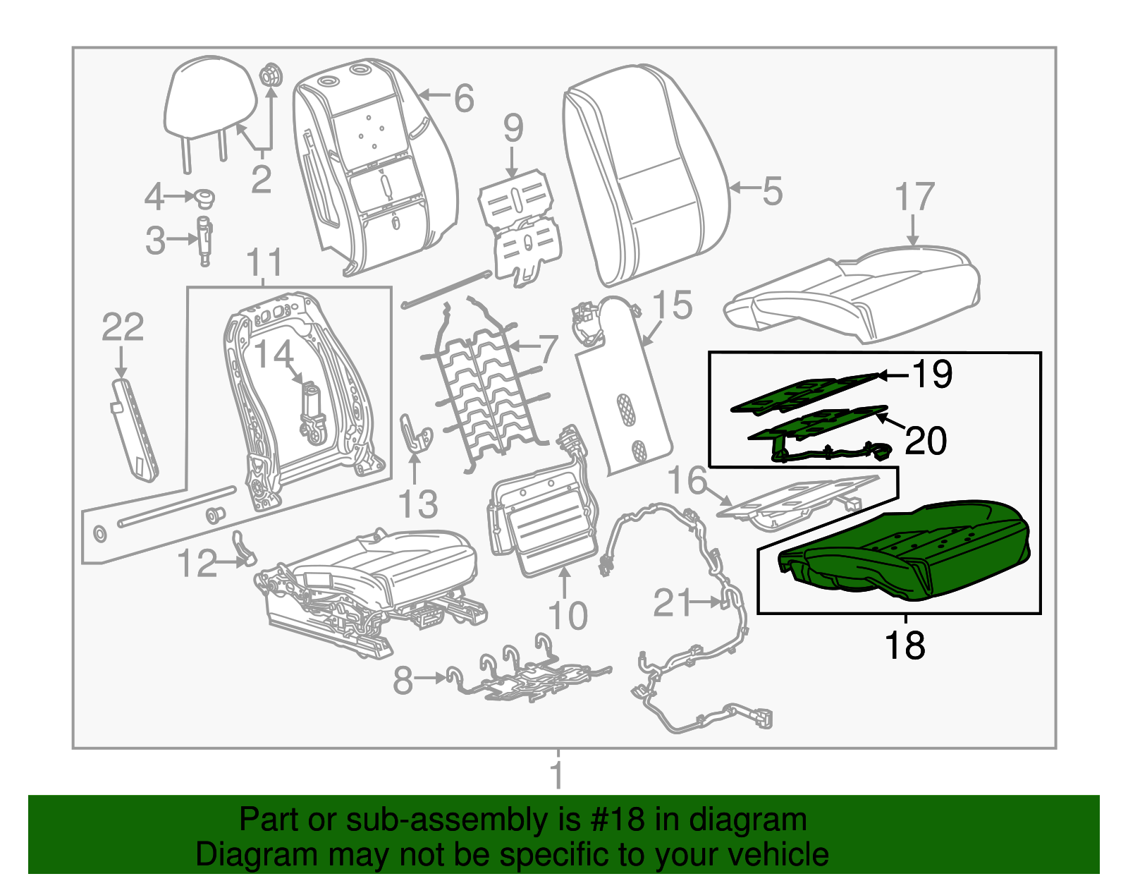 2016-2020 Chevrolet Impala Occupant Detection Sensor 84433057 | Shop ...