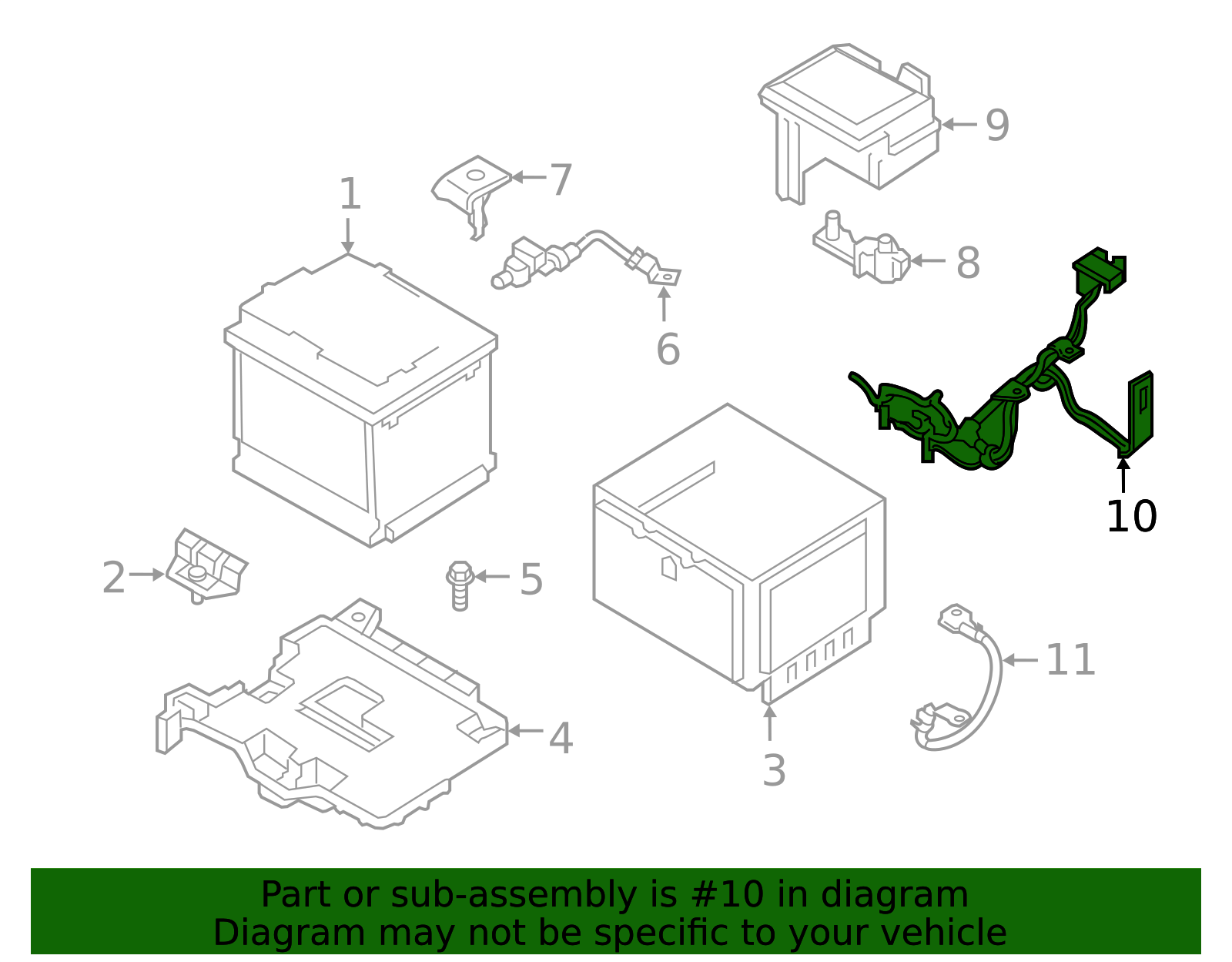 Battery Cable 91850-J3120 - Reliable Power Connections | AutoNation Parts