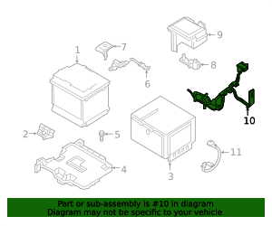 Battery Cable 91850-J3040 - Reliable Power Connections | AutoNation Parts