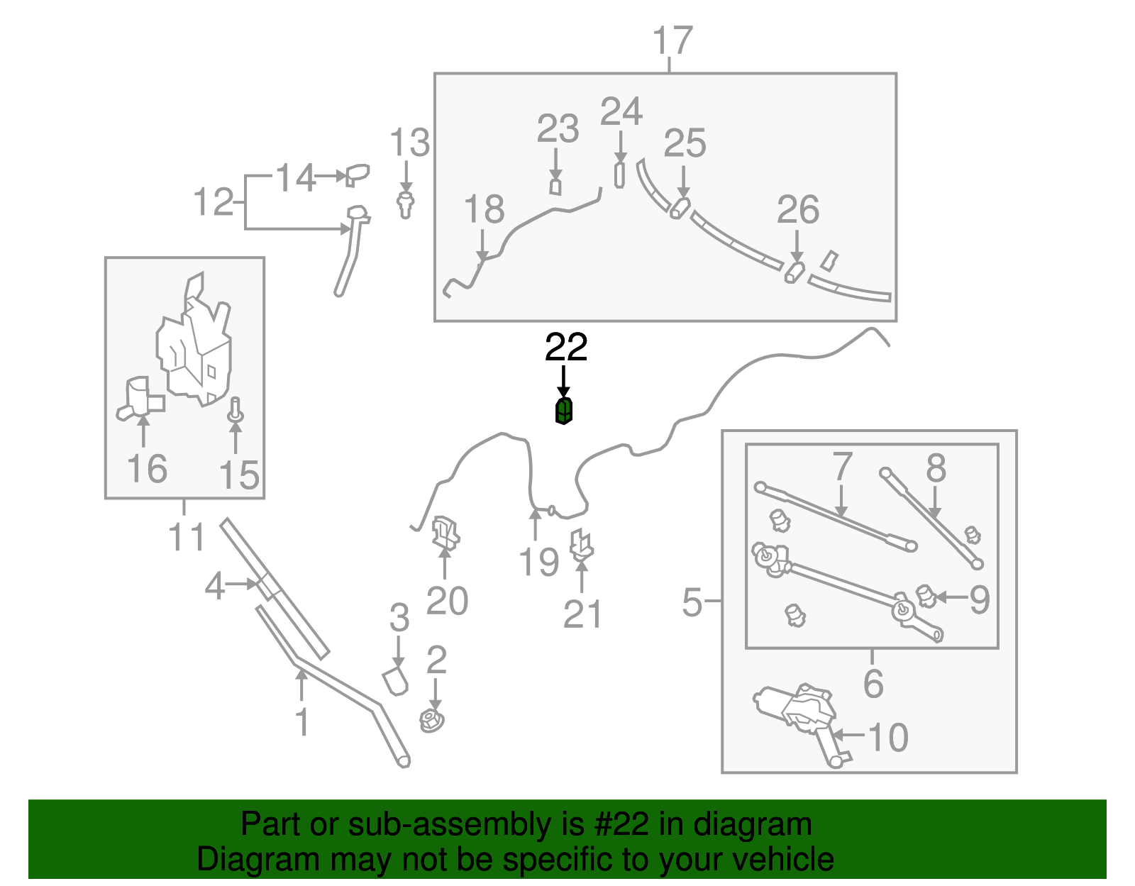 2008-2020 Infiniti Washer Hose Retainer Clip 28945-AQ010 | Faulkner ...