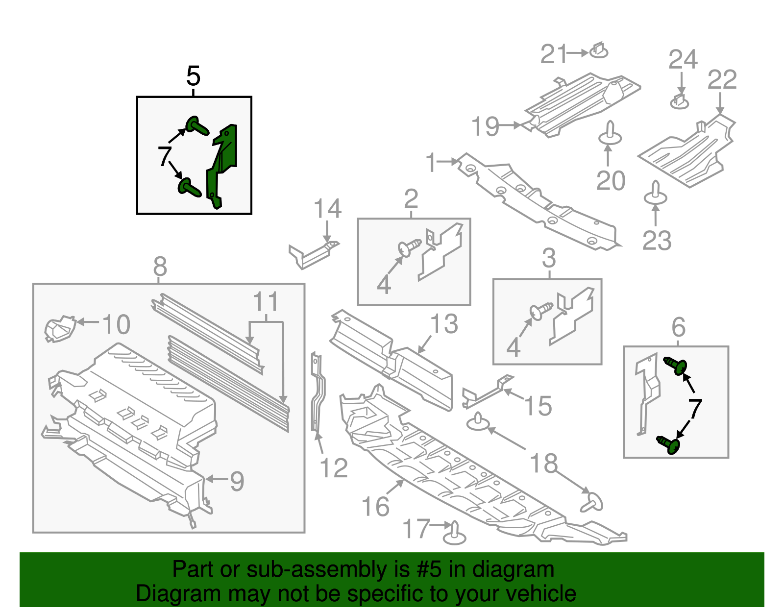 2013-2016 Ford Escape Deflector CJ5Z-8310-C | Ford OEM Parts Outlet