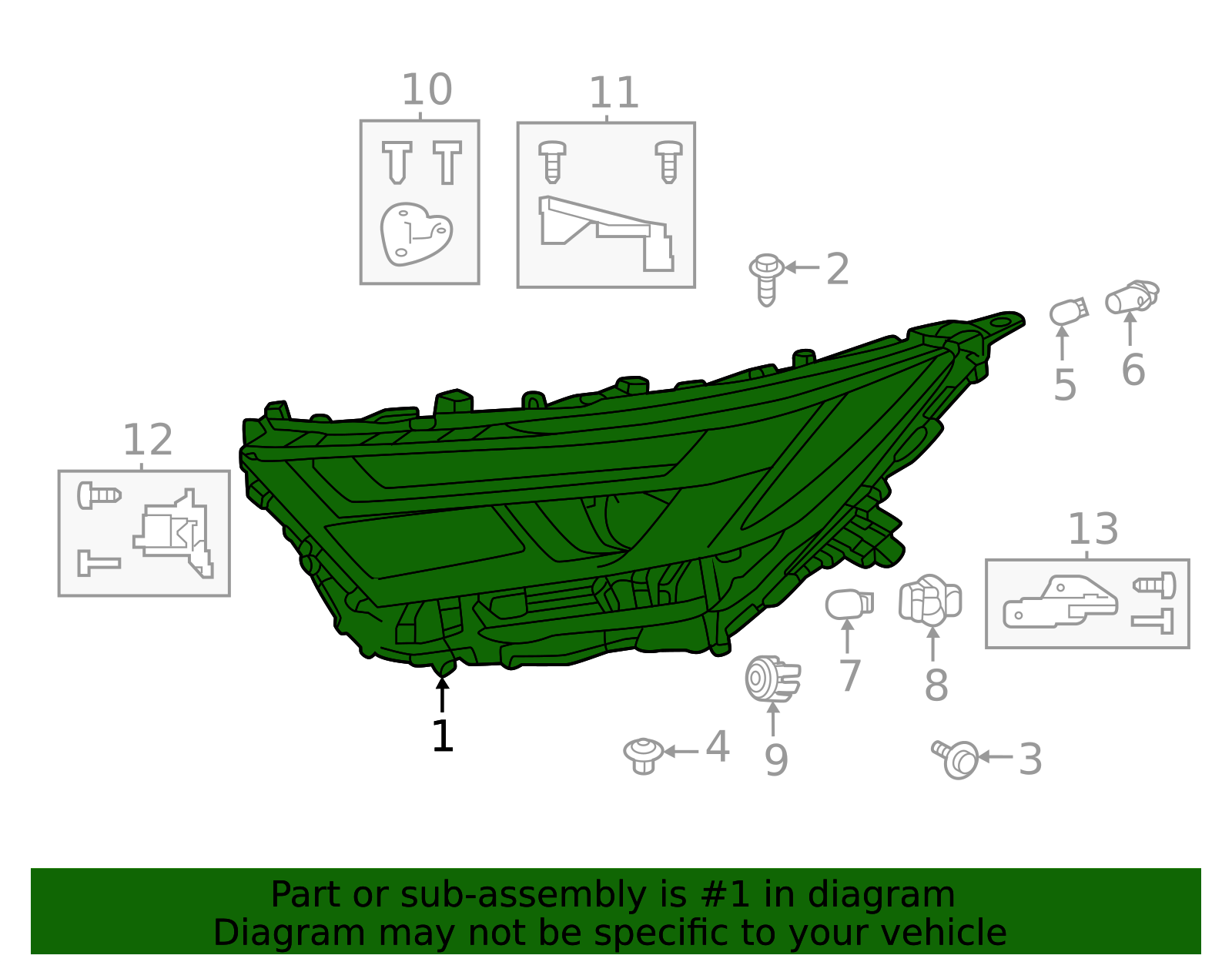 2022-2025 Toyota RAV4 Headlamp Assembly - PASSENGER SIDE 81130-42E80 ...