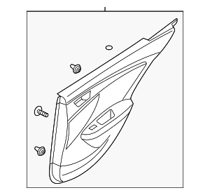 2012-2014 Hyundai Veloster Door Trim Panel 83308-2V010-TYG | QuirkParts