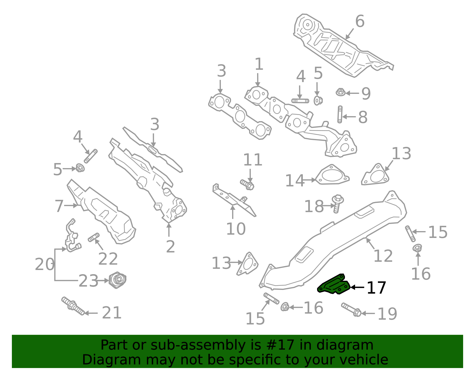 2018-2021 Ford F-150 | Exhaust Pipe Bracket | JL3Z-6K854-B | Walls ...