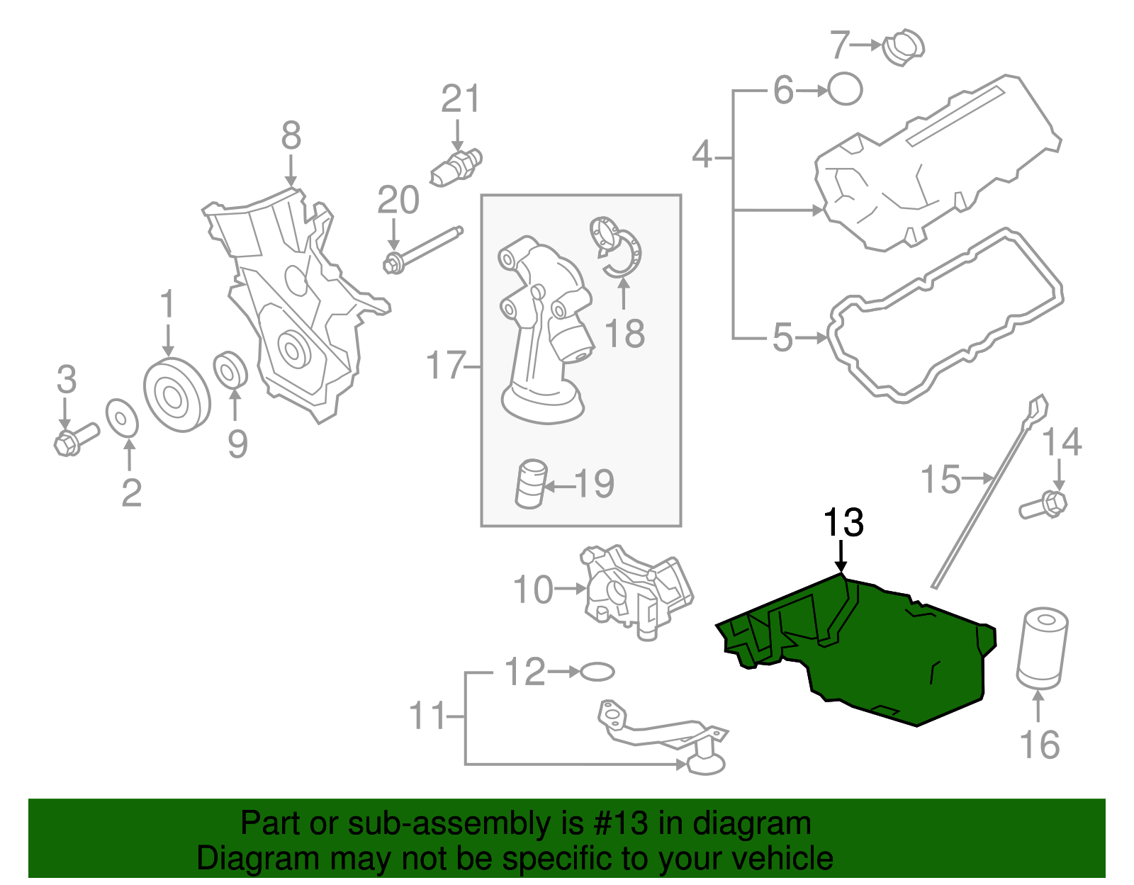 AT4Z-6675-D - Ford Oil Pan 2011-2013 Ford | Performance Auto Parts