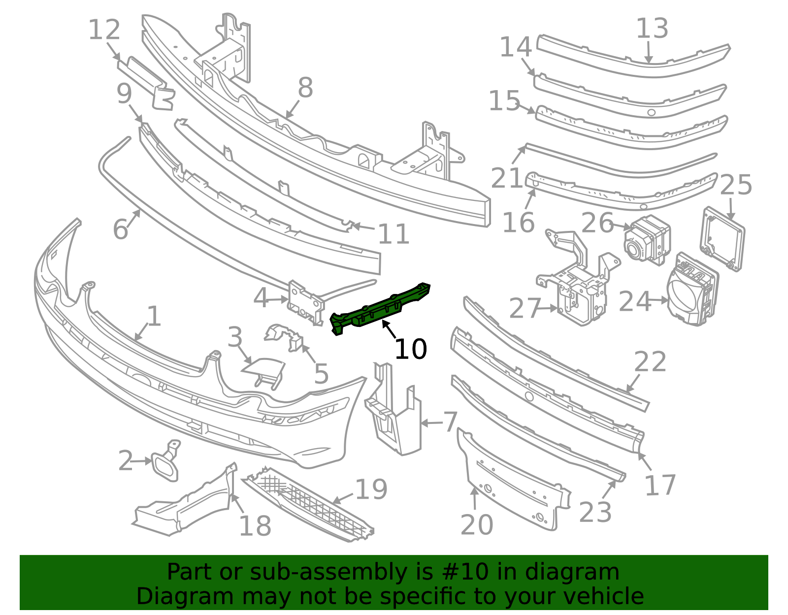 51118223247 - Bumper Lateral Mount, left (51-11-8-223-247) | BMW of ...