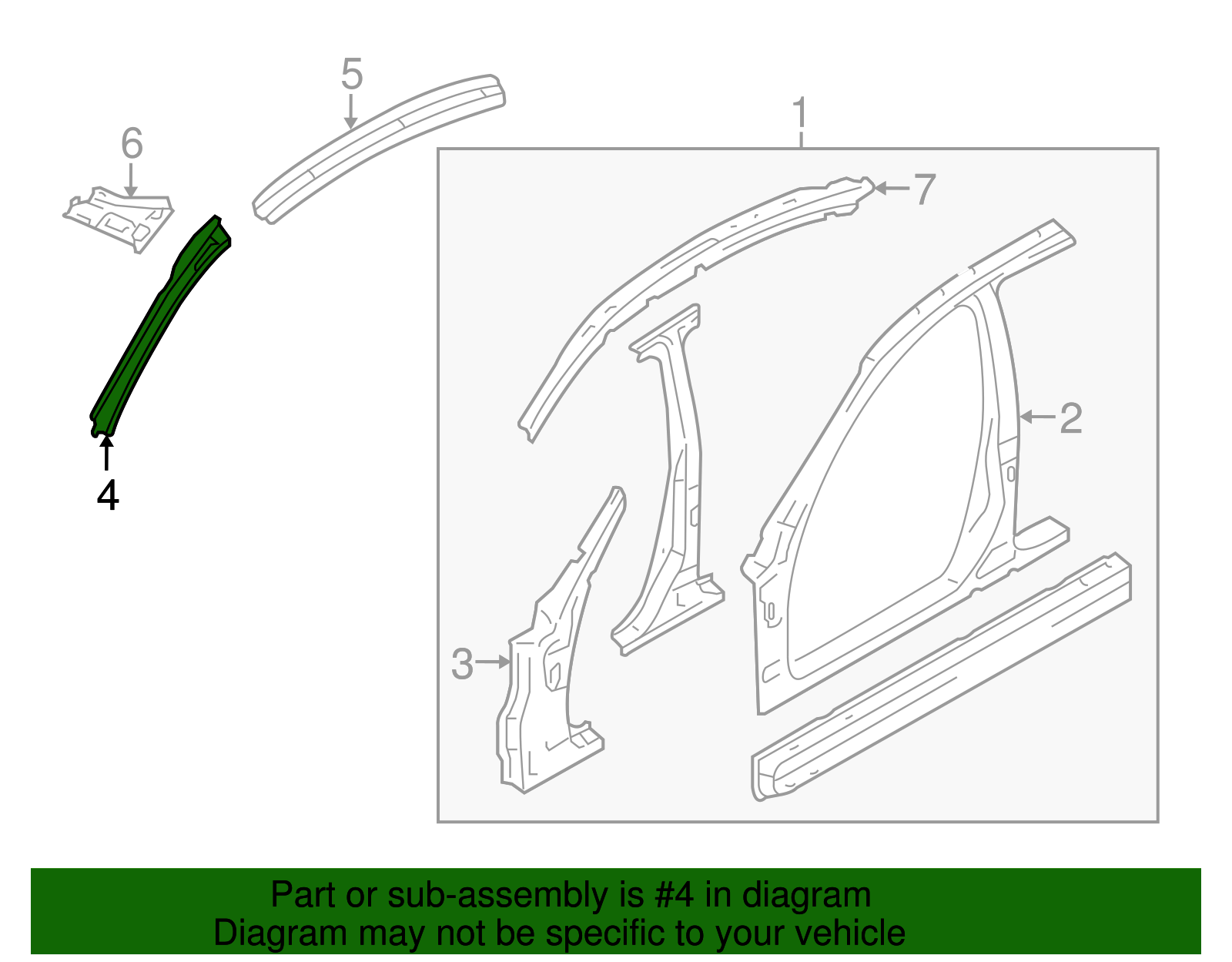 2014-2020 Infiniti Q50 Inner Windshield Pillar 76394-4GA0A | Infiniti of Nashua