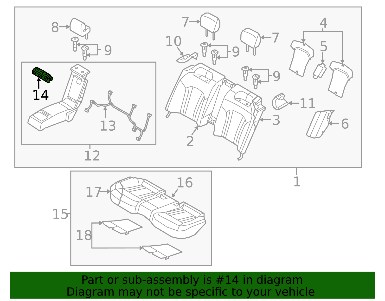 89950-B1300-SG2 - High-Quality Seat Heater Switch for AutoNation Parts