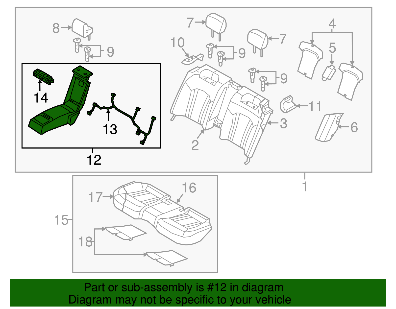2015-2020 Hyundai Armrest 89905-B1000-PPR | QuirkParts