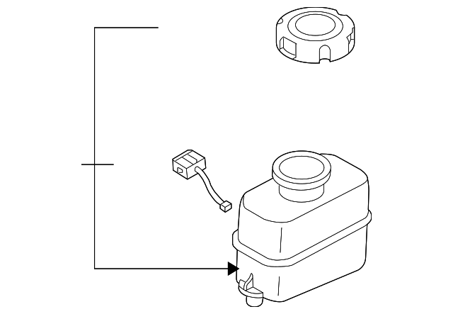 58529-3F000 - Master Cylinder Reservoir 2004-2006 Kia Amanti | Kia ...